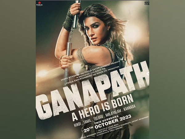‘ganapath Kriti Sanons First Look Poster From Her Next Action