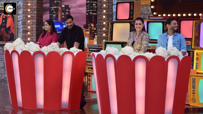 Movie Masti With Maniesh Paul: Kajol And Ajay Devgn In Splits, See Pics ...